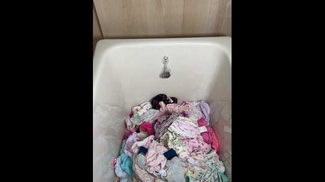 ジュニア用パンティ風呂に入ってみた