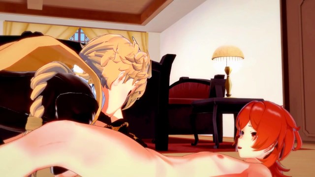 Genshin Impact Yaoi Aether X Diluc Sex Part 2