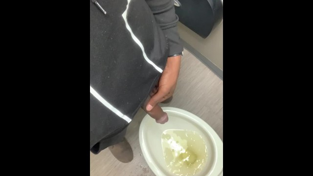 Almost Got Caught Jacking Off After Peeing