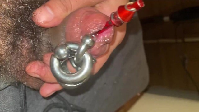 Sounding Pierced Cock